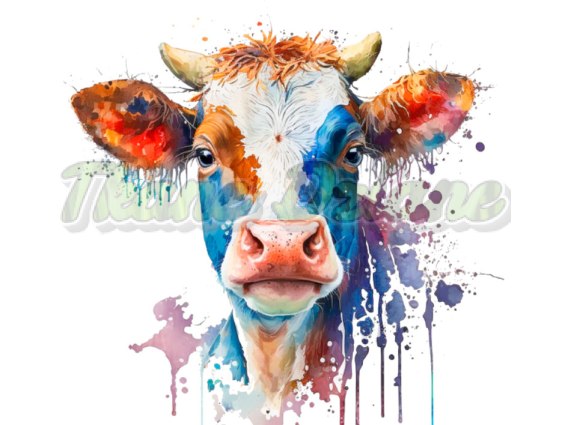 TkaneDziane.pl > PANEL KROWA RUDA PORTRET NR 6